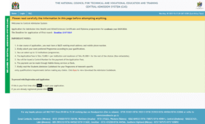 Jinsi ya Kutuma maombi ya Vyuo NACTVET (CAS Online Application) 2025-2026